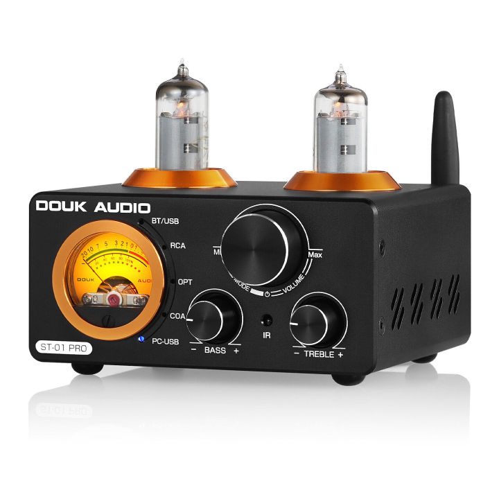 Douk Audio ST-01 PRO Bluetooth 5.0 Tube Amplifier USB DAC COAX/OPT ...