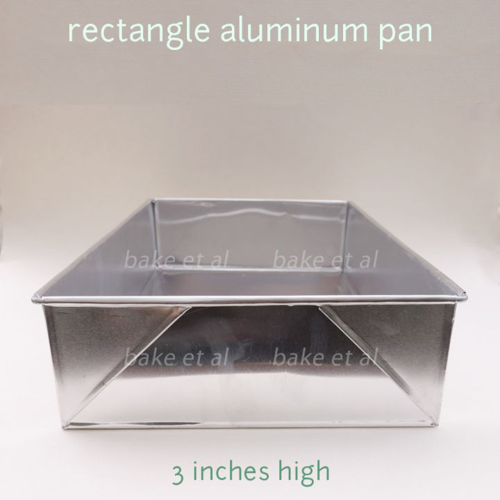 aluminum rectangle baking pan 3inches height | Lazada PH