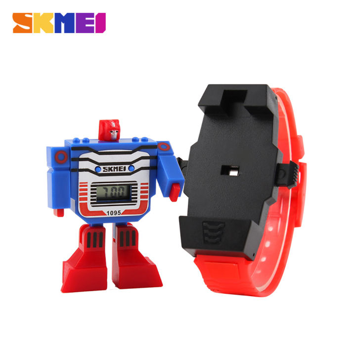 SKMEI 1095 Creative Fashion Transformers Boy Kids Toy Watch Children ...