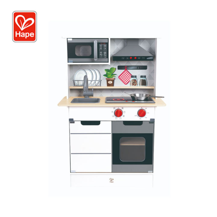 Hape 3211 Super Serve Kitchen Playset Pretend Play For Kids Age 3 ...