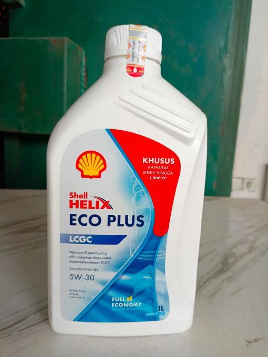 Oli Mesin Shell Helix ECO Plus LCGC 5W-30 1 Liter Scan Barcode | Lazada ...