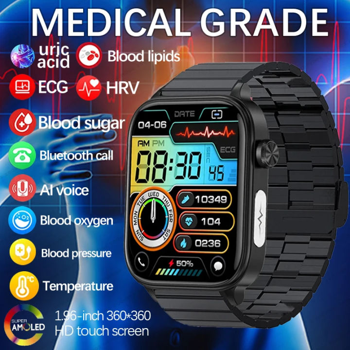 Medical grade ECG+PPG smartwatch, smartwatch, health monitor, blood ...