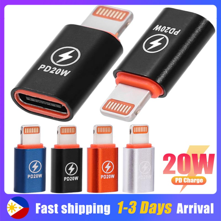 OTG Adapter for iOS Lightning Male to Type c Female Connector 20W Fast ...