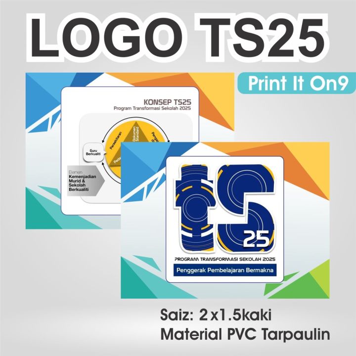 Banner TS25 Logo & Konsep Program Transformasi Sekolah | Lazada