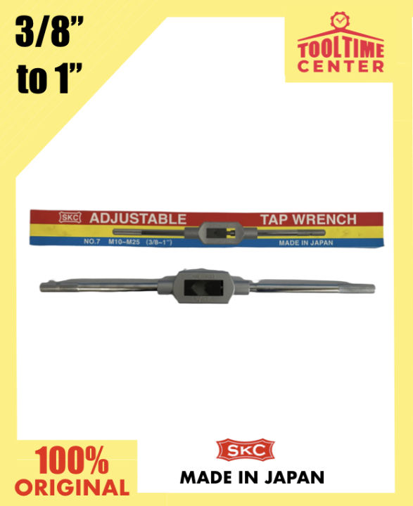 SKC Adjustable Tap Wrench No.7 3/8 to 1" or M10 to M25 Made in Japan | Lazada PH