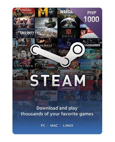 SWC PHP Steam Wallet Code PH 50 100 250 500 800 1000 2200 - Kaizen Gaming | Lazada PH