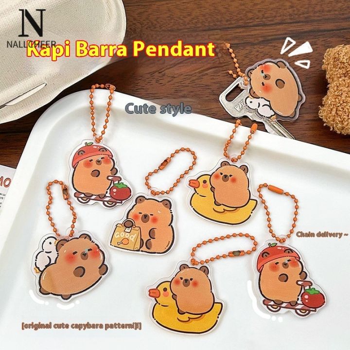 NALLCHEER Cute Capybara keychain Cartoon Capybara keychain Girly ...