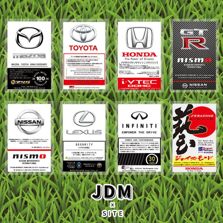 Japanese JDM Car Stickers for Mitsubishi HKS Mazda Honda Toyota GTR ...