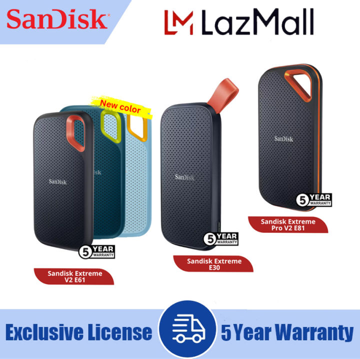 【100% original】 Sandisk Extreme / ExtremeV2 / Extreme Pro V2 E30 / E61 / E81 250GB/500GB/1TB/2TB ...