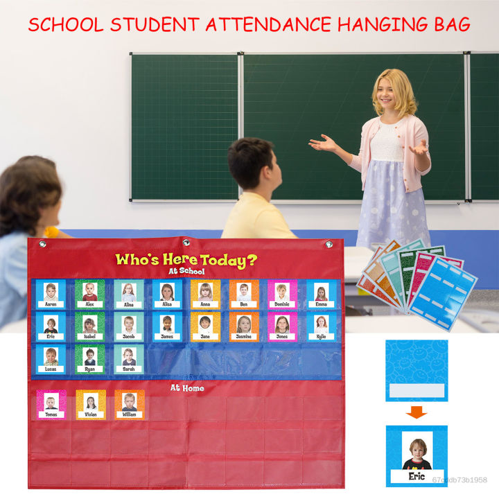 Classroom Attendance Chart, Who is Here Today - Helping Hands Pocket ...