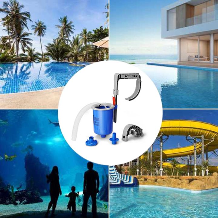 (YOWK) New Summer Wall Mount Swimming Pool Skimmer with Filter Pump for ...