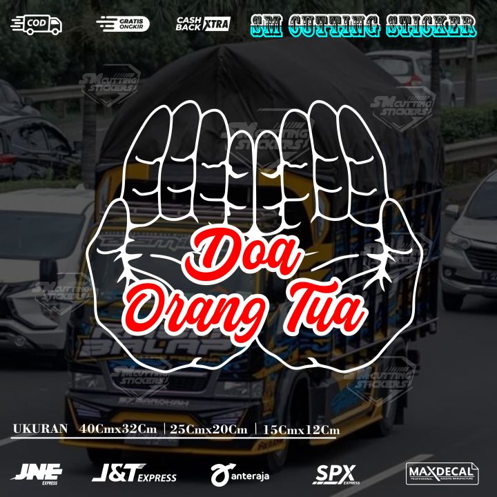 Sticker Cutting Variasi sticker Doa Orang Tua | Lazada Indonesia