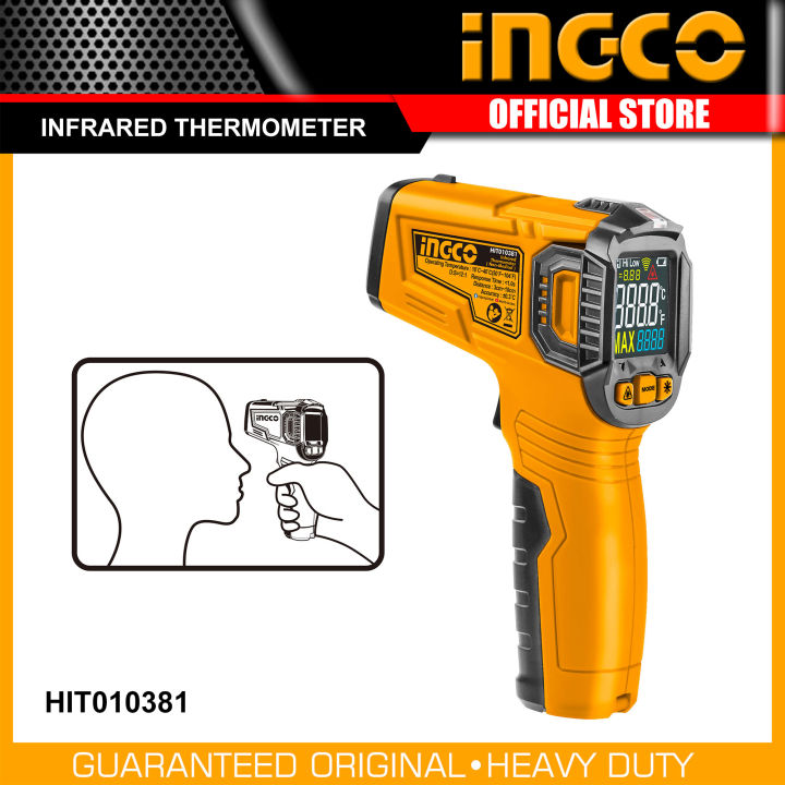 Ingco HIT010381 Infrared Digital Thermal Scanner for Personal Use Heavy ...