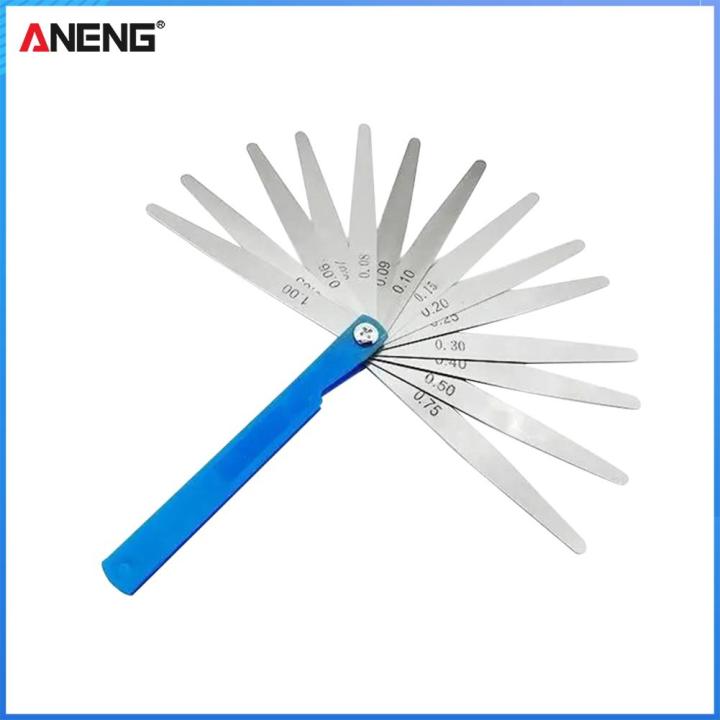 【ANENG】100mm 17 Blade Thickness Metric Tappet Valve Feeler Gauge Set ...