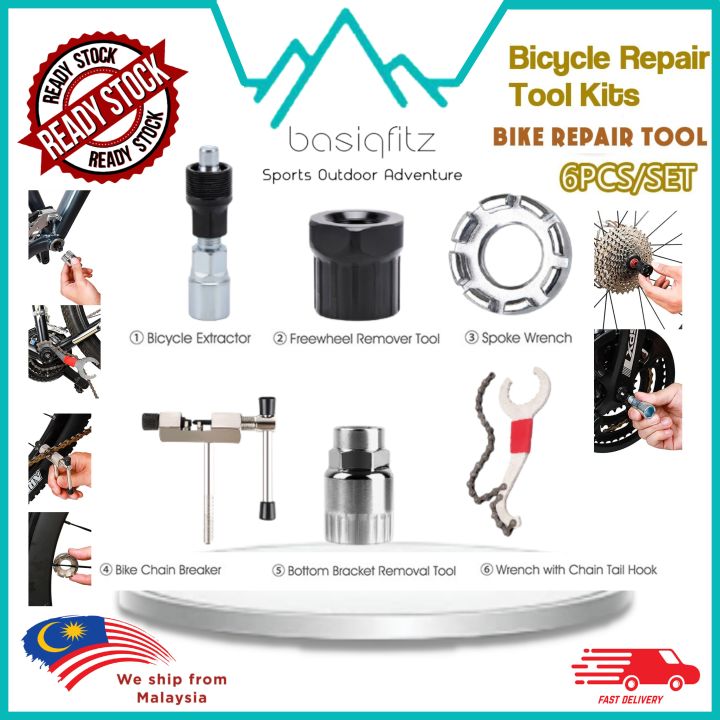 6PCS Bicycle Repair Tool Kit Basikal Kit Baiki DIY Repair Bicycle | Lazada