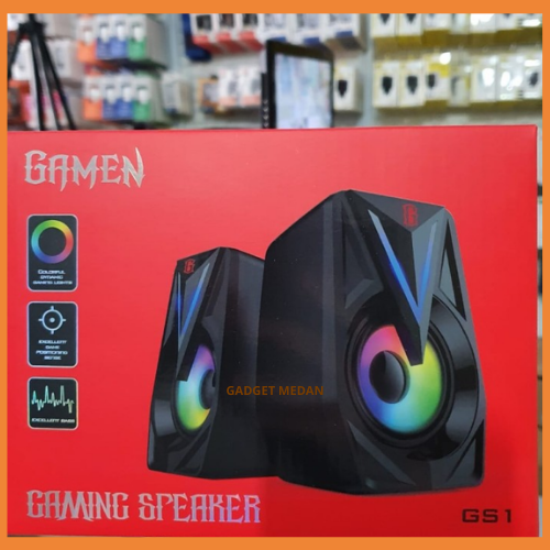 Speaker GAMEN GS1 Laptop/PC/Gaming Soundbar Super Bass Portable RGB Lighting | Lazada Indonesia