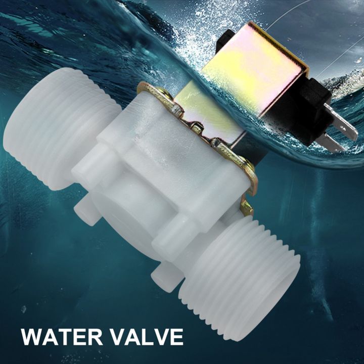 Solenoid Valve Normally Closed Solenoid Valve DC 12V DN20 G3/4 Plastic Electromagnetic Valve ...