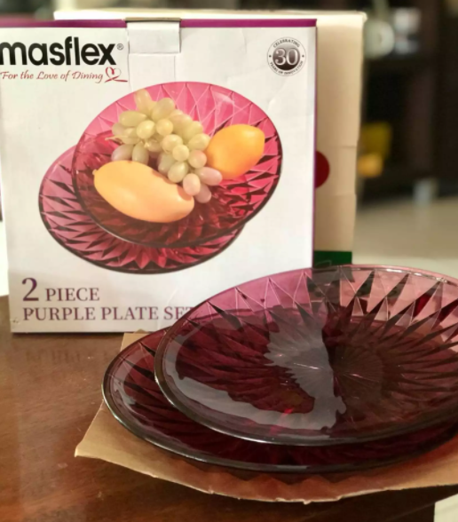 Masflex PURPLE PLATE SET 10" 2 Pc Set | Lazada PH