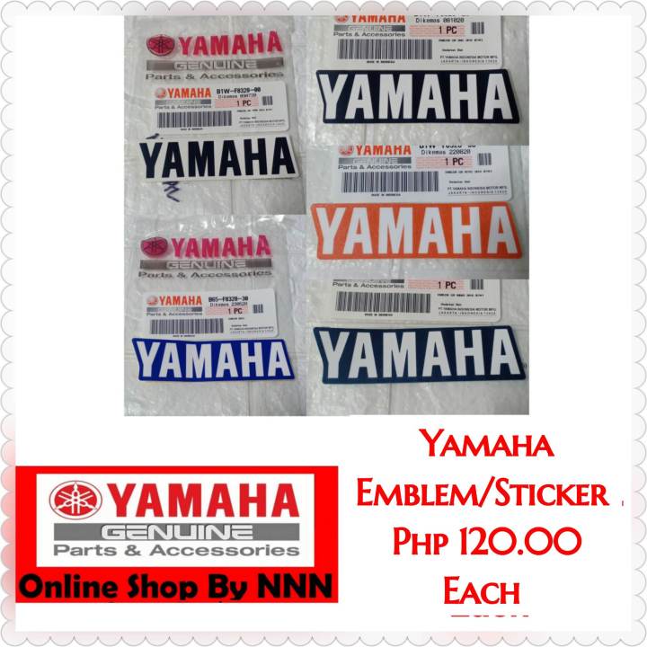 YAMAHA EMBLEM/STICKER/DECALS FOR AEROX V1 YAMAHA GENUINE PARTS | Lazada PH