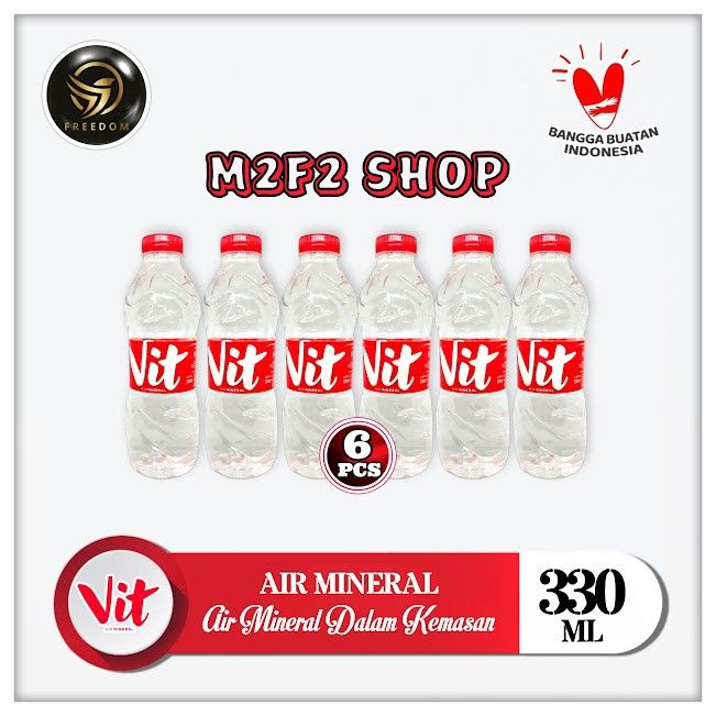 Air Mineral Vit Botol Mini Plastik Pet - 330 ml (Kemasan 6 Pcs ...