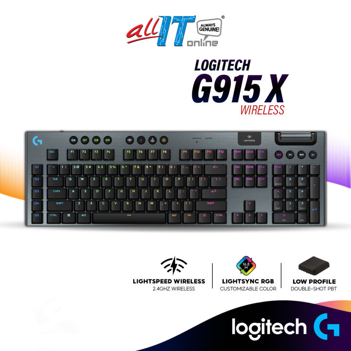 Logitech G915 X / G915 X TKL LIGHTSPEED Wireless Low-Profile Gaming ...