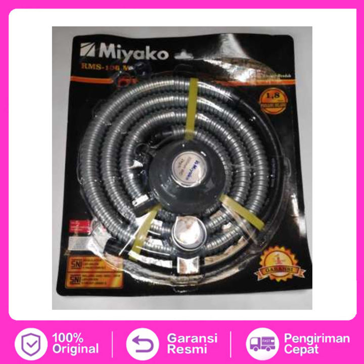 Selang paket regulator kompor gas Miyako 1.8 meter SNI | Lazada Indonesia