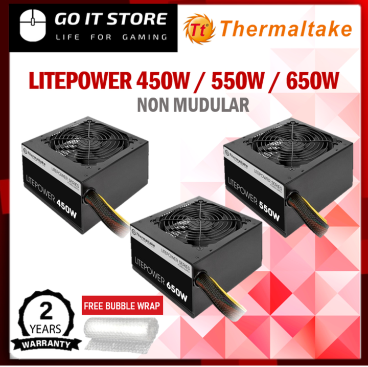 THERMALTAKE LITEPOWER 450W / 550W / 650W POWER SUPPLY UNIT PSU | Lazada