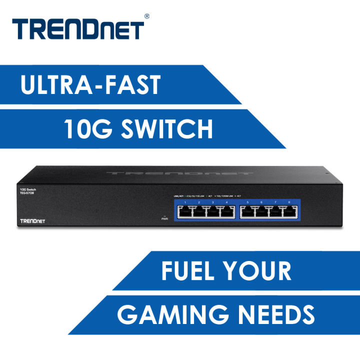 TRENDNET 8-Port Unmanaged 10G Switch TEG-S708 | Lazada Singapore