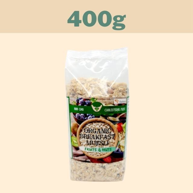 Clean Eating Organic Muesli (Fruits & Nuts) 400g - Halal Certified ...