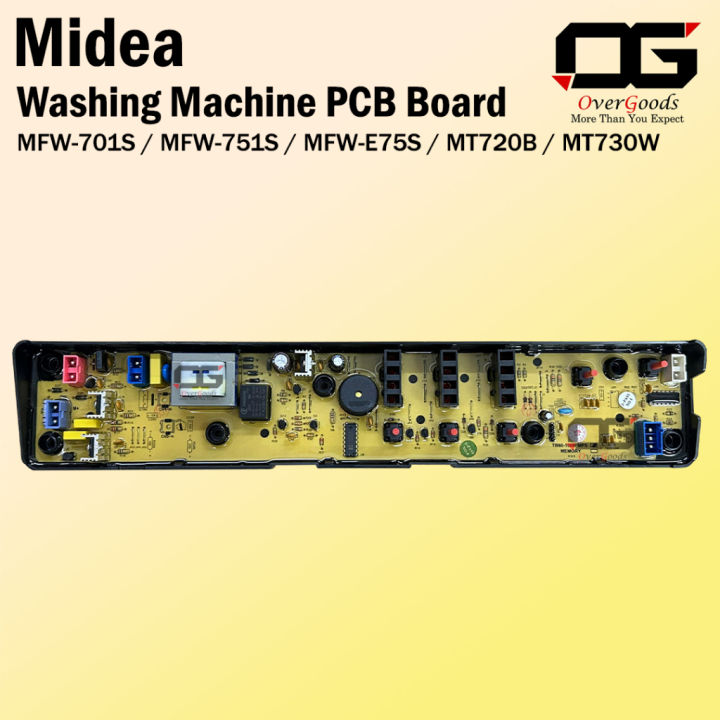 Midea MFW-701S / MFW-751S / MFW-E75S / MT720B / MT730W Washing Machine ...