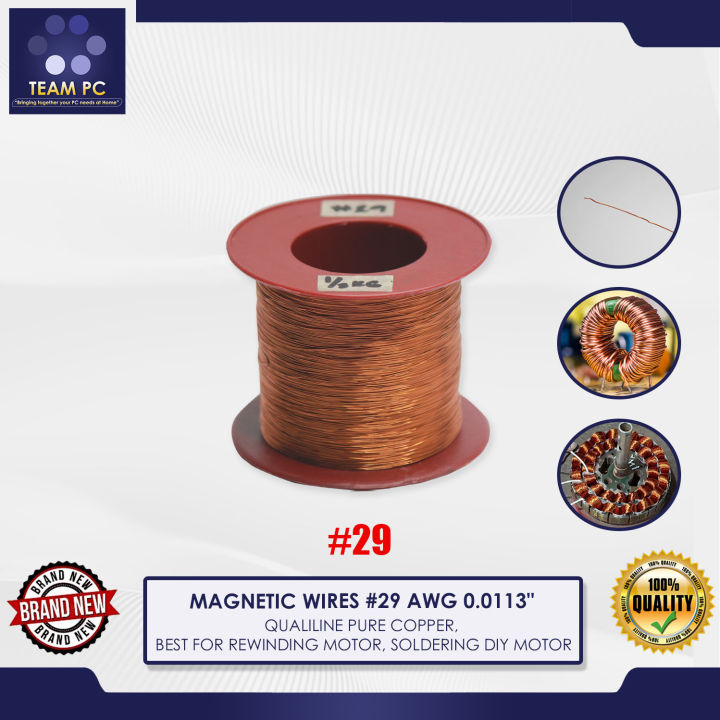 MAGNETIC WIRES #29 AWG 0.0113", QUALILINE PURE COPPER, BEST FOR ...