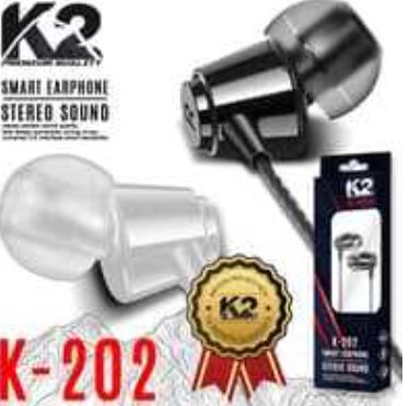 Headset / Handsfree K2 Premium Quality K-202 Stereo murah terbaru ...