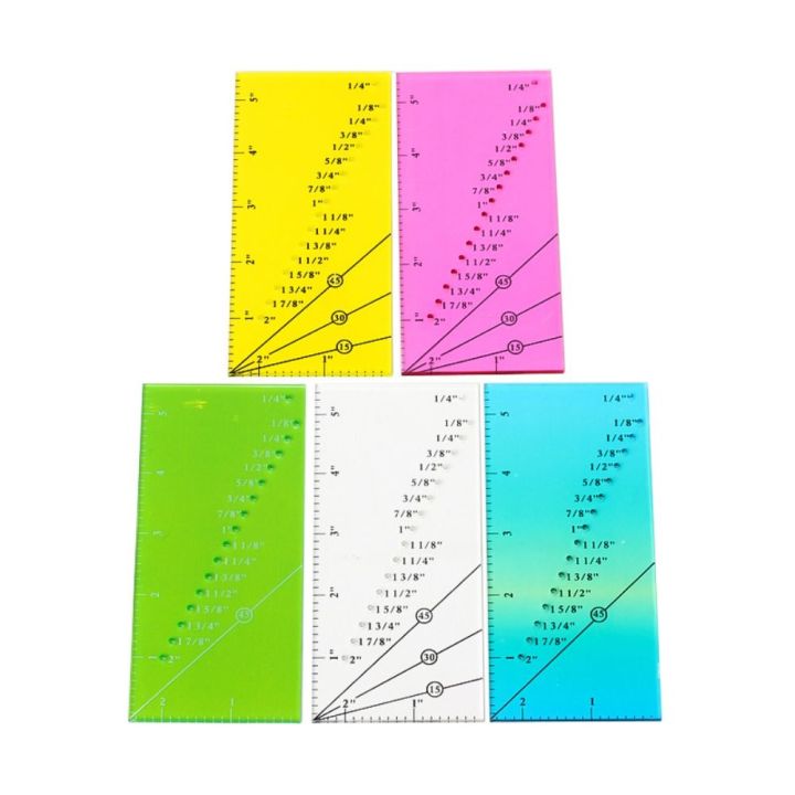 LAWAGI Non-Slip Acrylic Seam Guide Ruler Universal Transparent Sew ...
