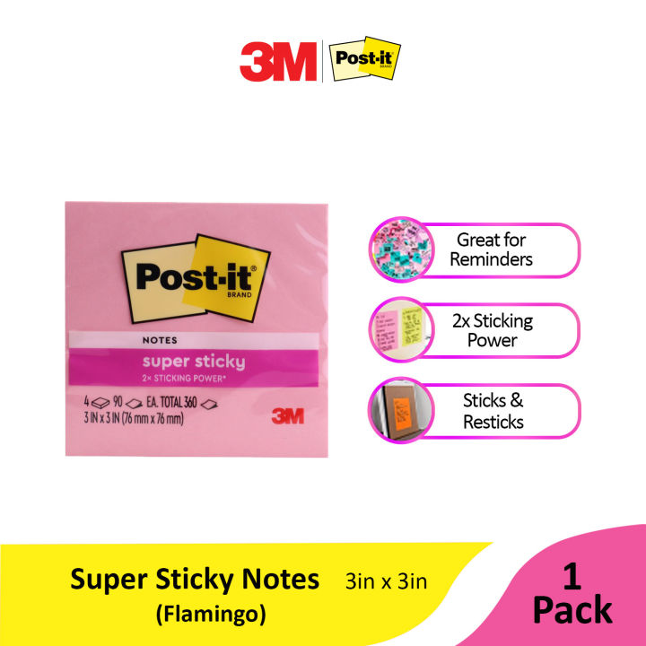 3M Post-it Notes 654-4SS FLA 3in x 3in MP6544SSFLA | Lazada PH