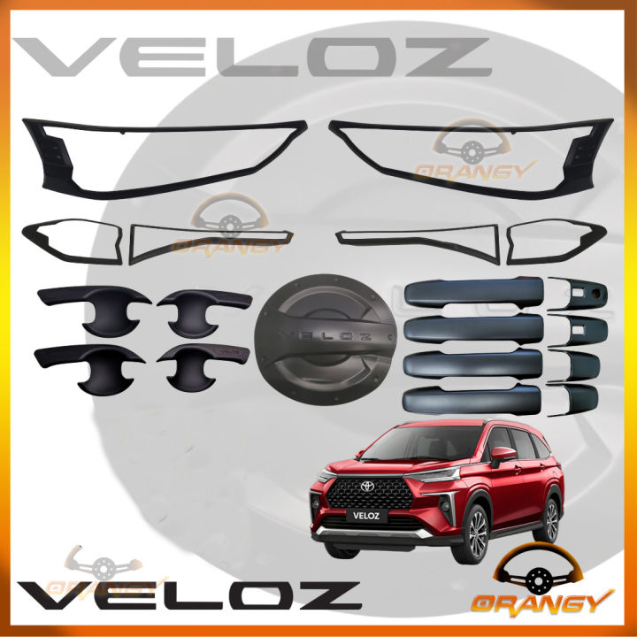 Toyota Veloz 2022 to 2024 Garnish Cover Combo Set Matte Black / Chrome ...
