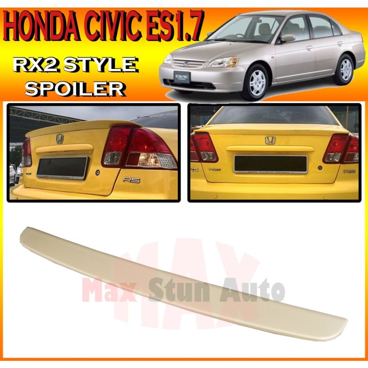 HONDA CIVIC ES1.7 2001-2003 RX2 STYLE SPOILER (RX2) SPOILER DUCKTAIL ...