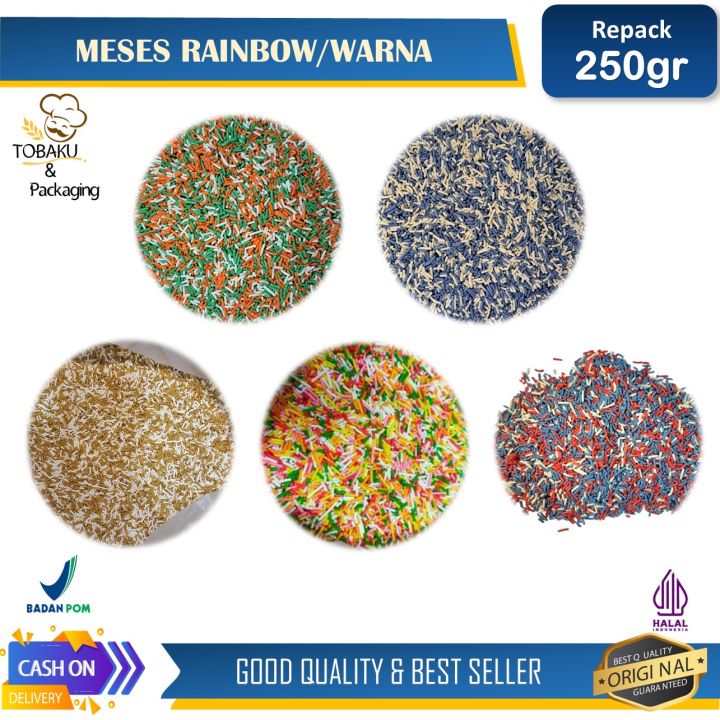 Meses RAINBOW - Meses Warna Warni 250gr - Premium Colour Chocorice ...