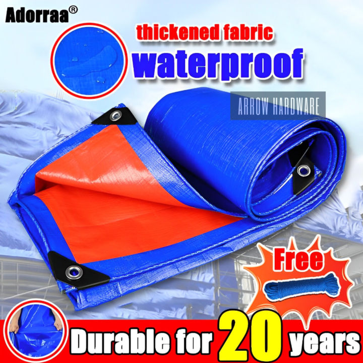 Upgrade Trapal Waterproof Lona Trapal Makapal Tolda Tarpaulin 6ft-9ft ...