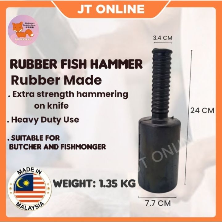 RUBBER FISH HAMMER 塑胶鱼锤 Tukul ikan plastik | Lazada
