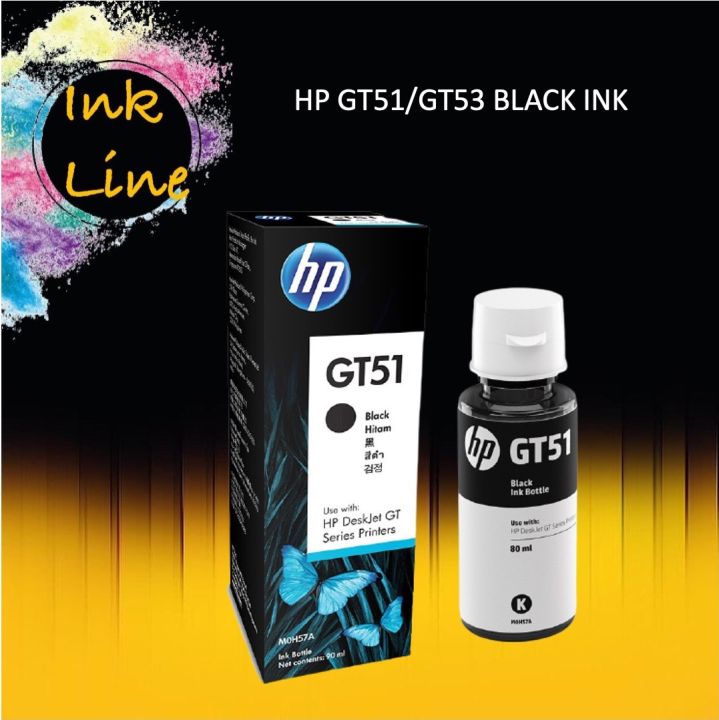 HP GT51 or GT53 Black Original Ink Bottle (M0H57AA) | Lazada PH