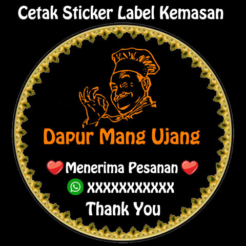 Cetak Sticker Glossy Cromo Desain Lucu - A4 - Cetak Label Kemasan ...