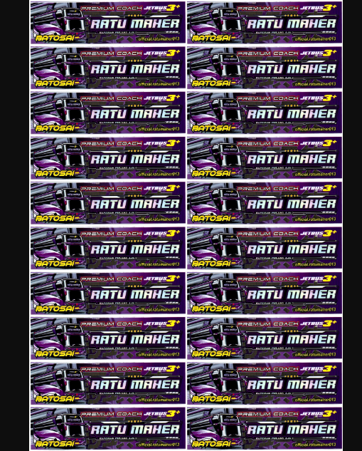 Sticker bus Ratu maher | Lazada Indonesia