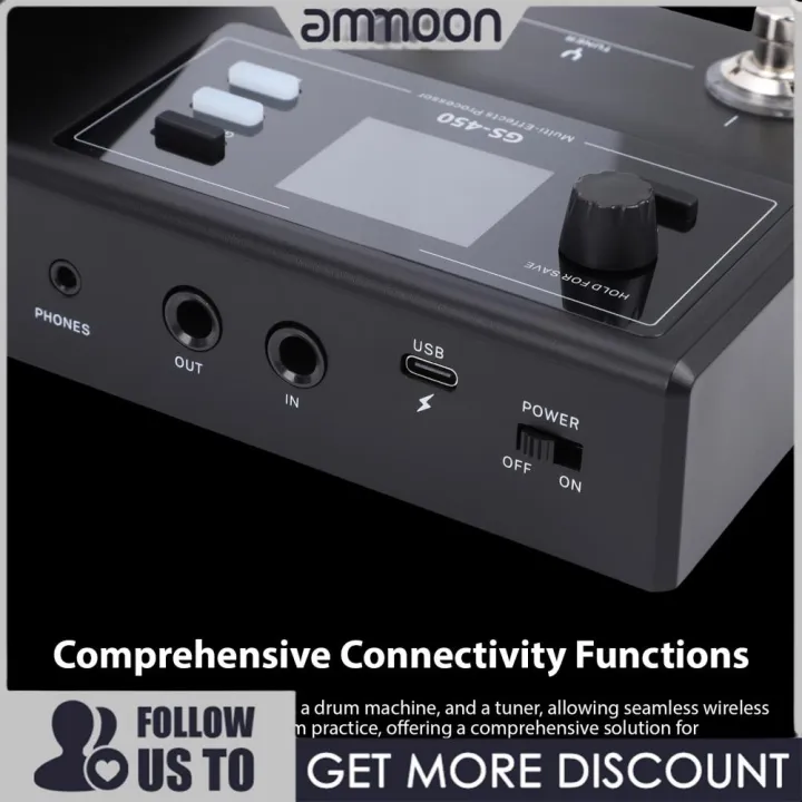 ammoon SOUNDSENTRY Electric Guitar Multi Effects Processor BT Drum ...
