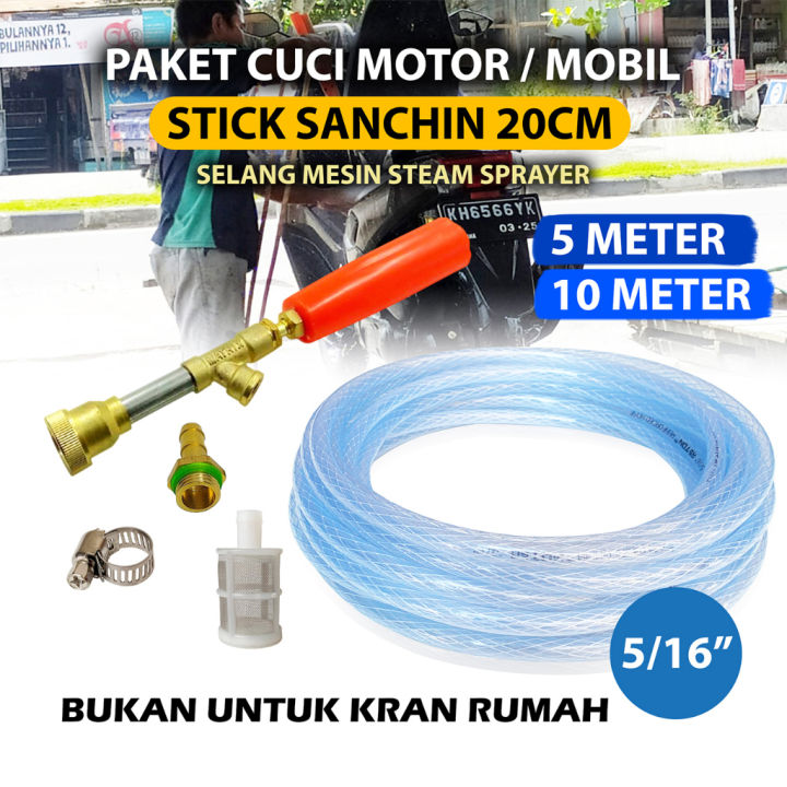 DADIDU Paket Semprotan Stick Sanchin 20 Cm Jet Steam Sprayer - Paket Semprotan Air Cuci Motor ...