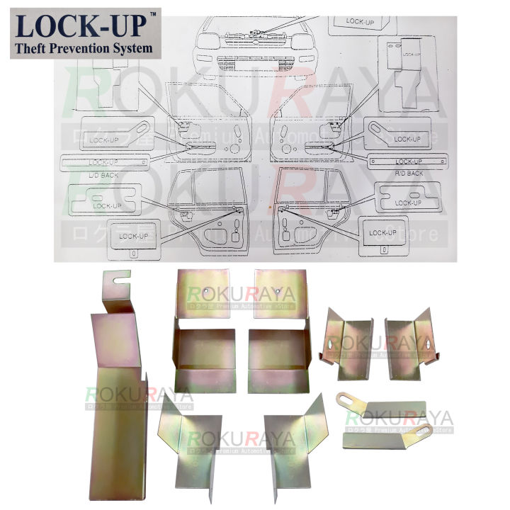 Proton Waja Lock Up Anti Theft Prevention System - Door Inside Glass ...