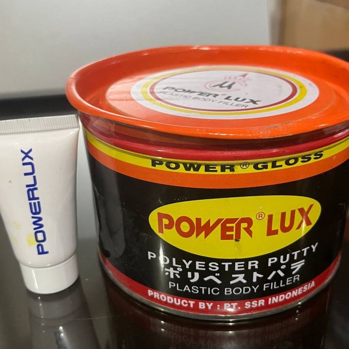 DEMPUL PLASTIK POWER LUX + RESIN HARDENER 1.4 KG | Lazada Indonesia