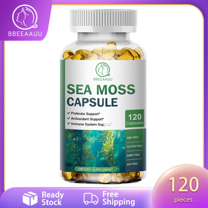Bbeeaauu Sea Moss Capsules 2000mg with Bladder wrack , Burdock for ...