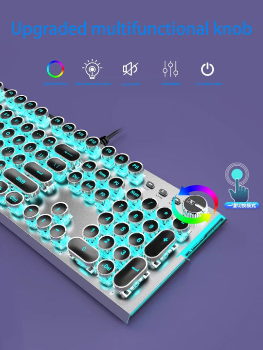 Pioneer X60 Mechanical Keyboard Punk Retro Mechanical Keyboard Titanium ...