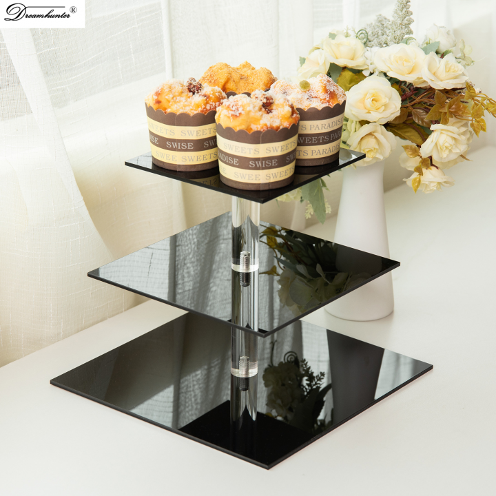 Dream Hunter 3-Tier Acrylic Cake Stand Environmentally Friendly Wedding ...