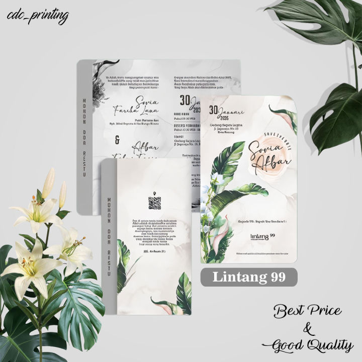 [isi 100 lembar] UNDANGAN PERNIKAHAN LINTANG 99-100| UNDANGAN MODERN ...